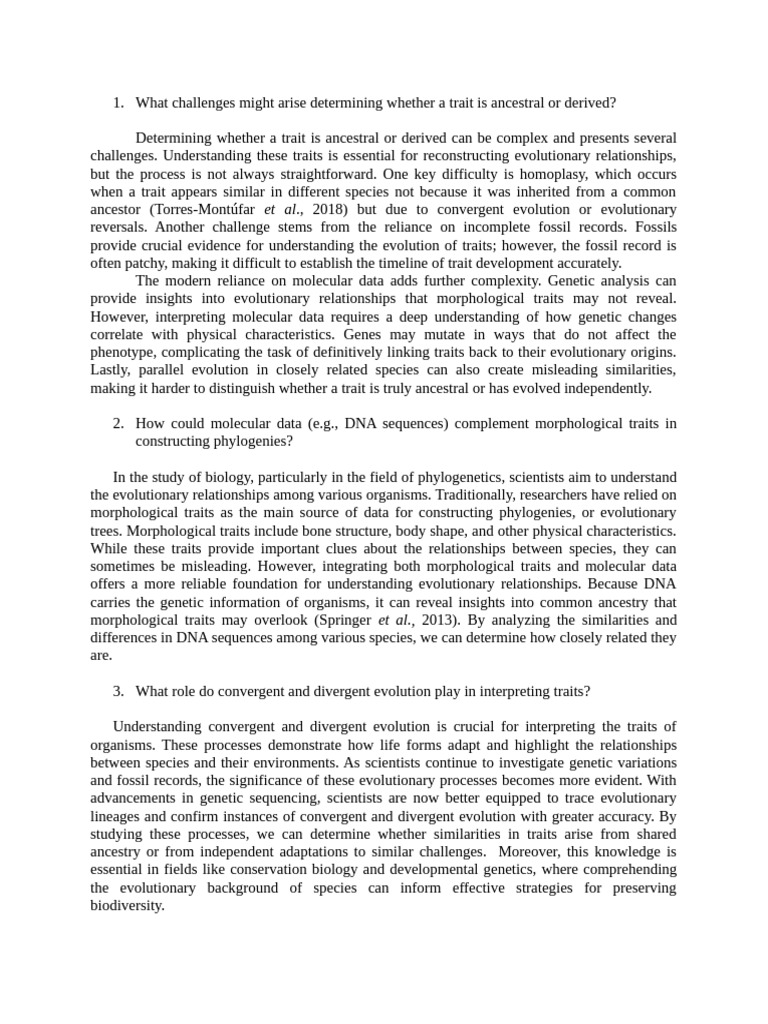 Lab2 - Copy | PDF | Phylogenetics | Evolution Lab2 - Copy | PDF | Phylogenetics | Evolution