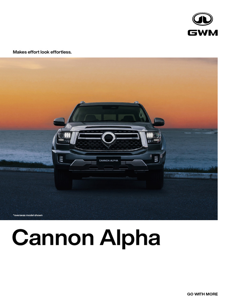 Cannon Alpha Brochure Overview | PDF | Airbag | Fuel Economy In Automobiles