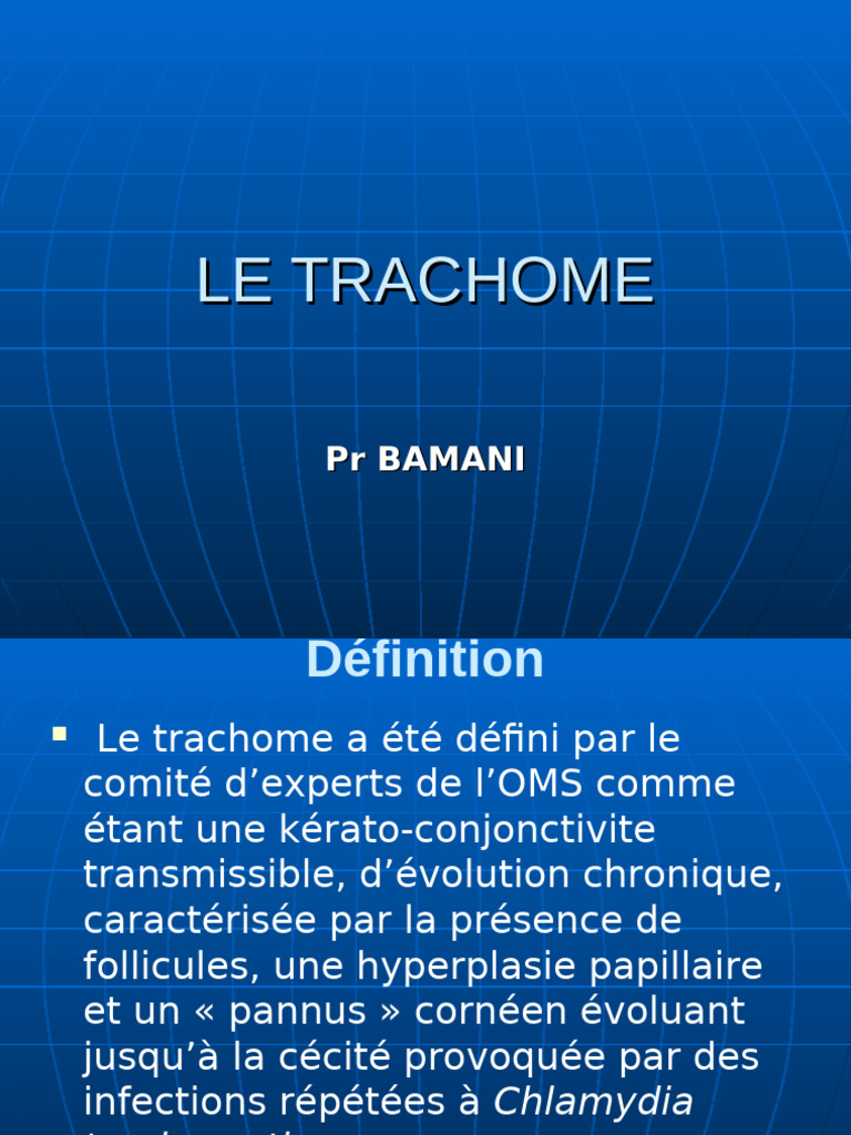 Le Trachome | PDF | Infection | Maladies animales