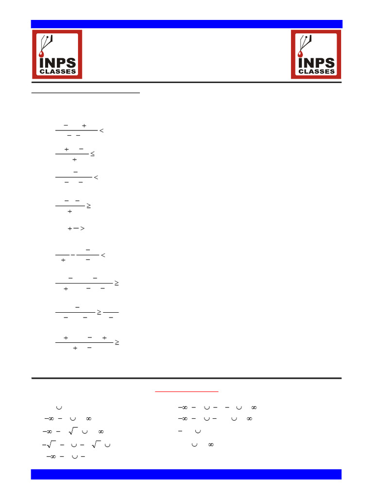 Math Inequality Practice Sheets | PDF