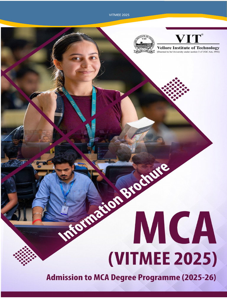 MCA Information Brochure 2025 | PDF | University And College Admission