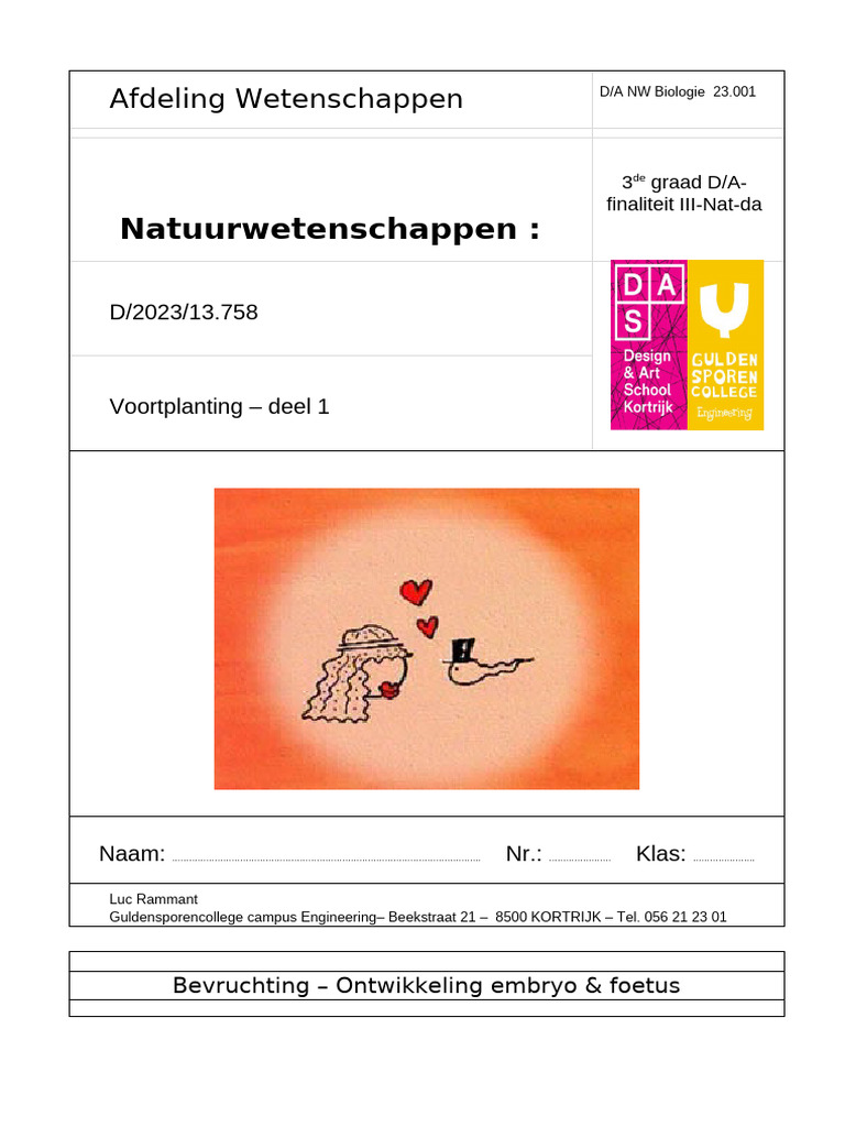 D - A NW Biologie Module 23001 - LLN Ingevuld | PDF