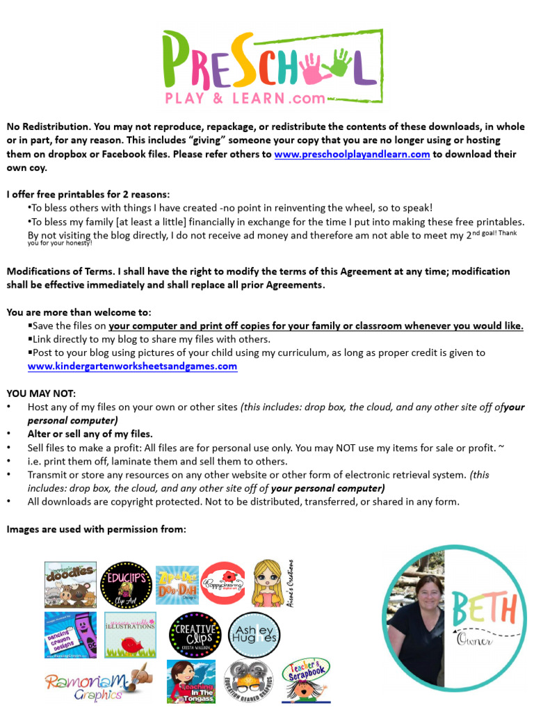 Free Printable Educational Resources | PDF
