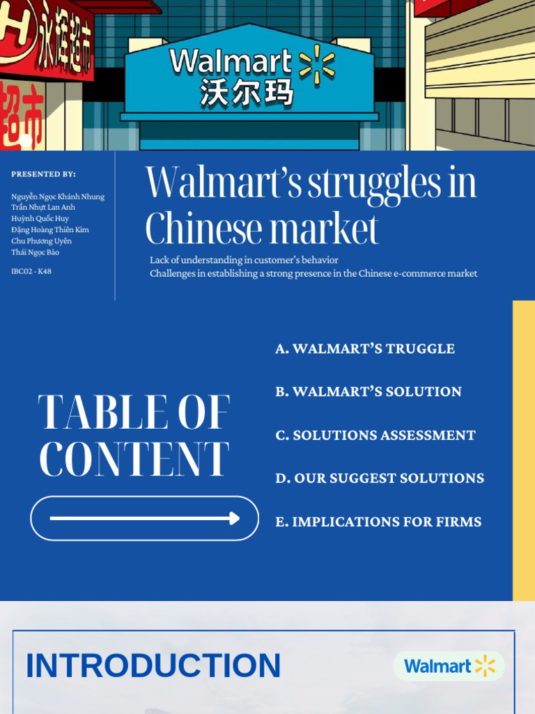 Group 3 - Walmart - Presentation | PDF | Walmart | E Commerce