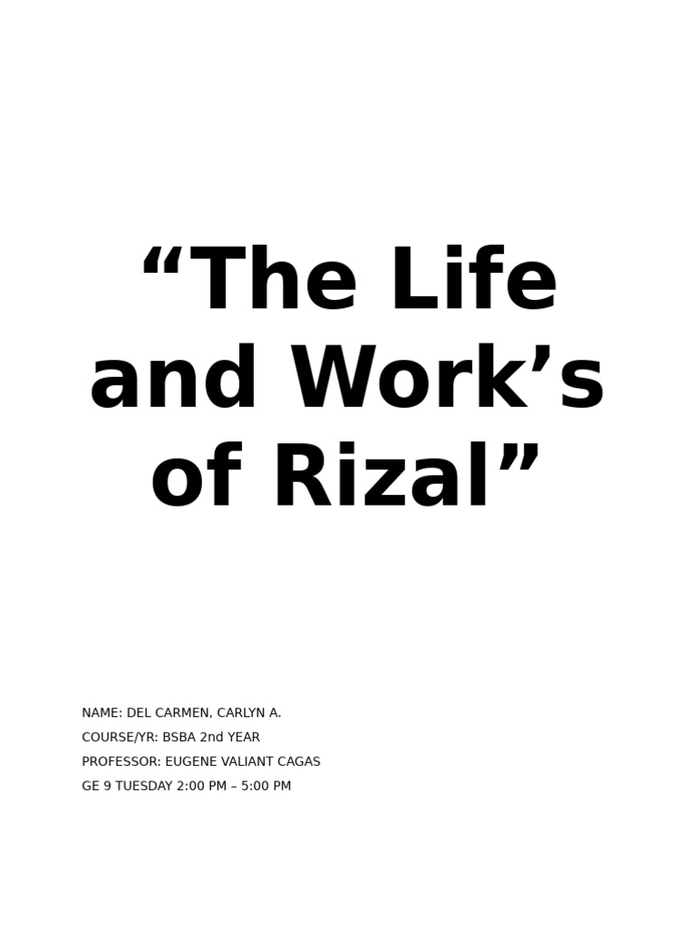 Rizal Long Summary 19-25 | PDF | Cost Of Living