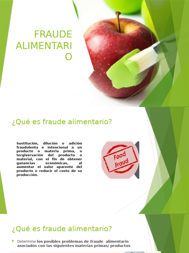 Fraude Alimentario: Definición y Evaluación | PDF