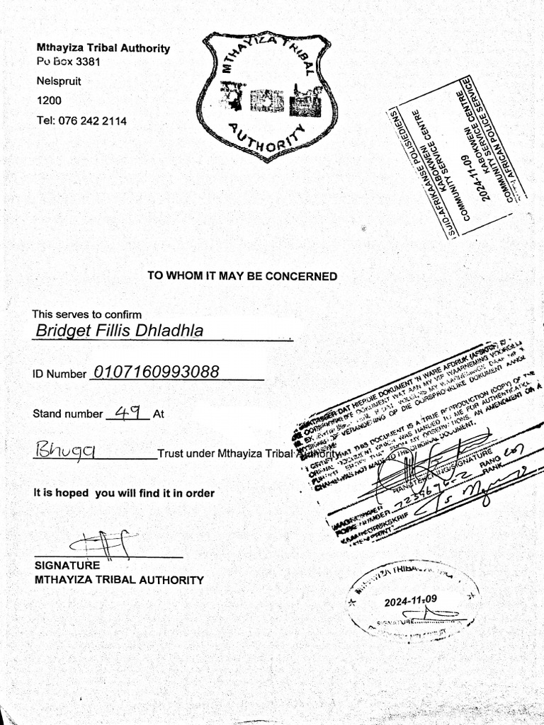 Proof of Residence | PDF