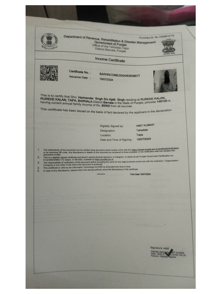 Income Certi PDF | PDF