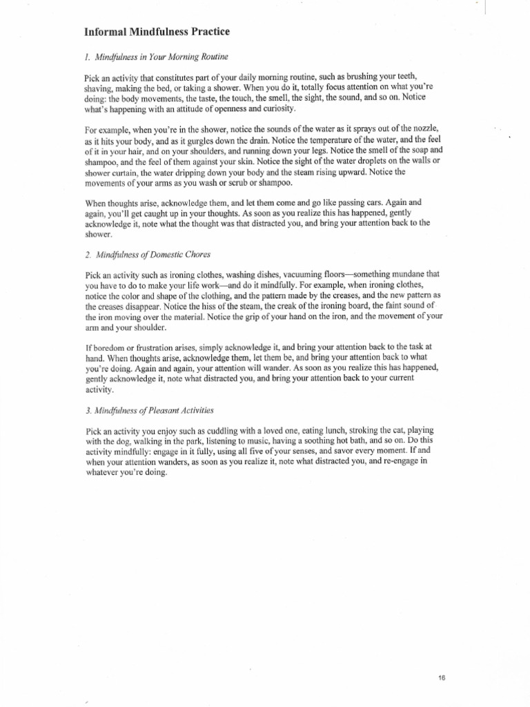 Informal mindfulness.pdf | PDF
