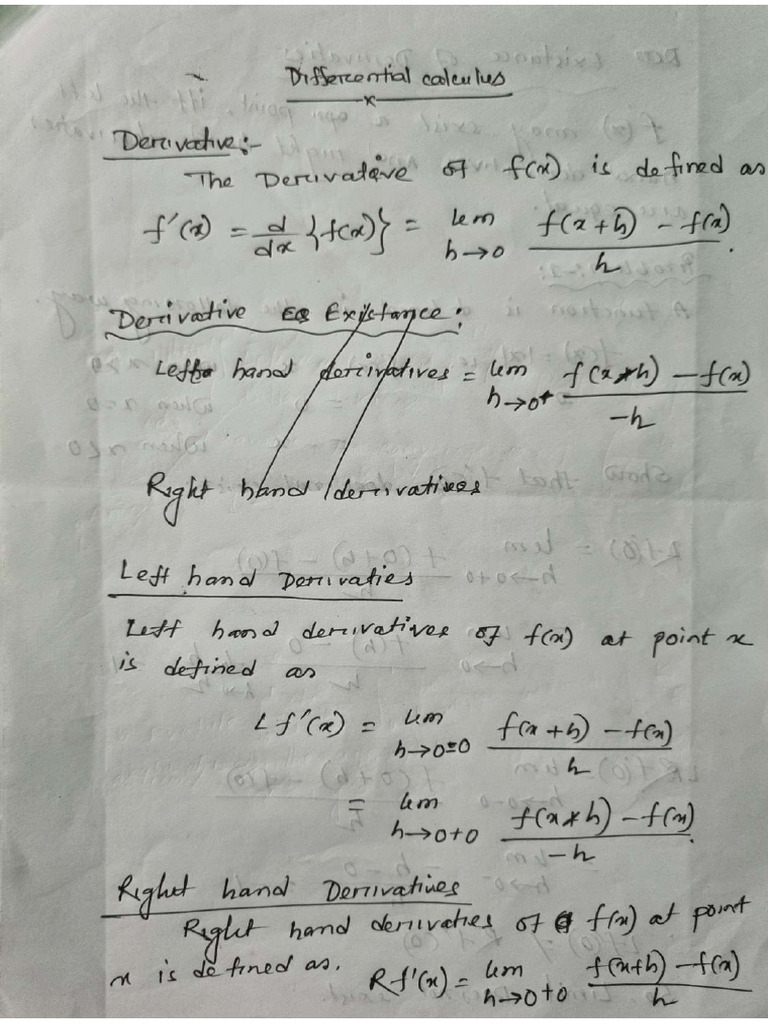 Differential Calculas Pdf