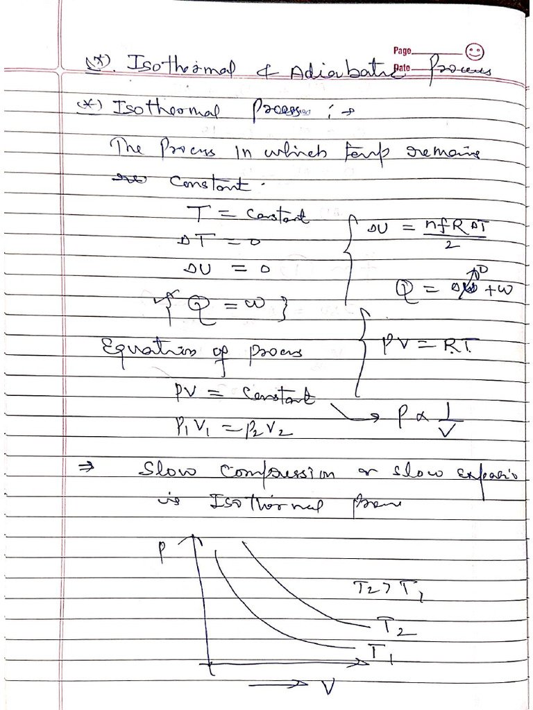 Isothermal &adiabatic Process | PDF