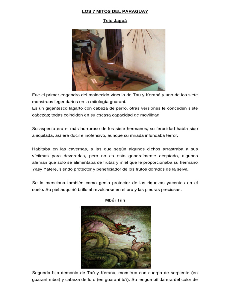 Los 7 Mitos Del Paraguay | PDF
