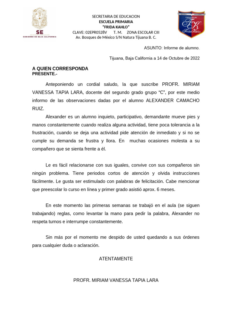 MACHOTE OFICIO | PDF