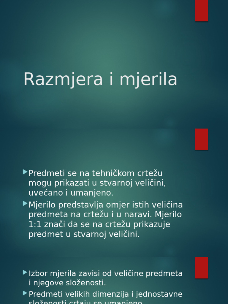 Razmjera I Mjerila | PDF