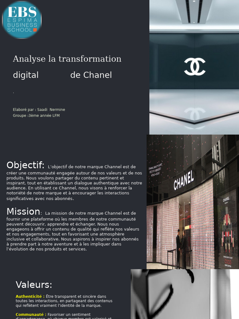 Transformation digitale de Chanel | PDF | Marque | Média de masse