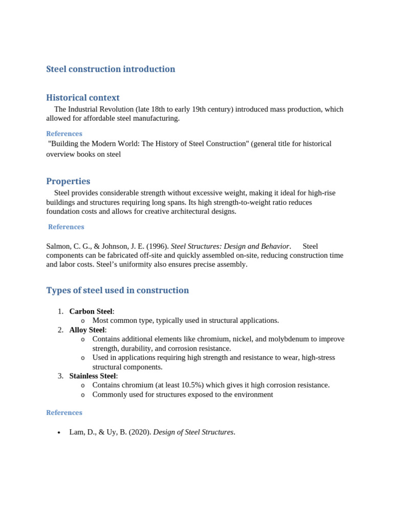 Introduction to Steel Construction Basics | PDF | Steel | Structural Steel