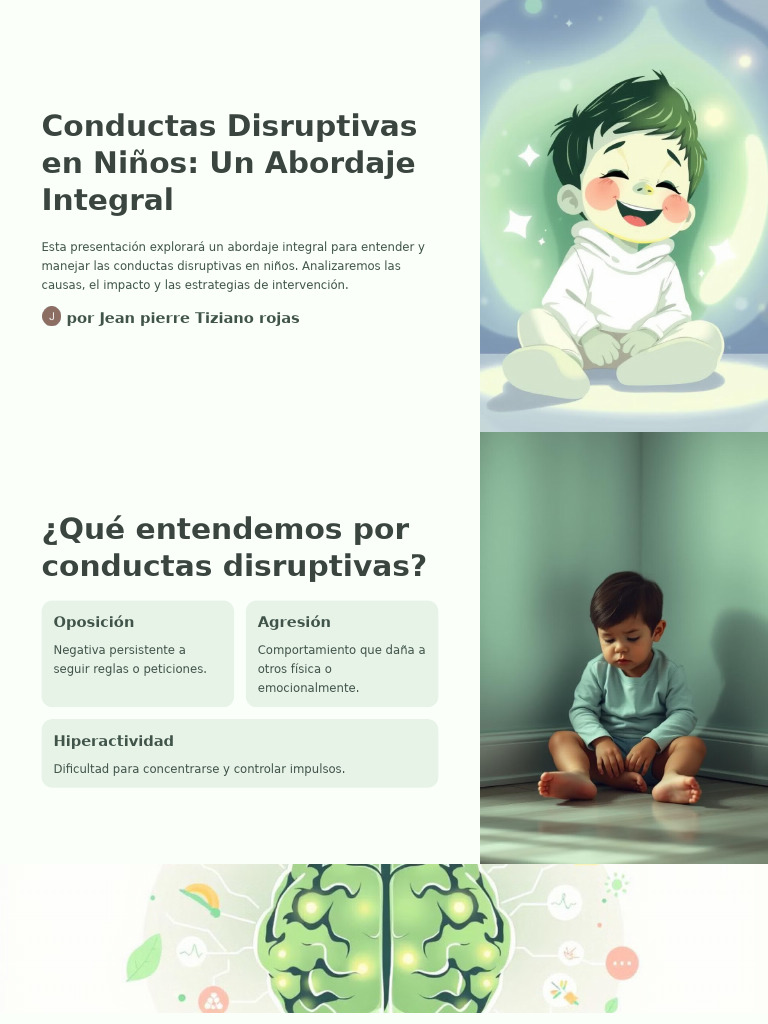 Conductas Disruptivas en Ninos Un Abordaje Integral | PDF | Comportamiento | Estrés (biología)