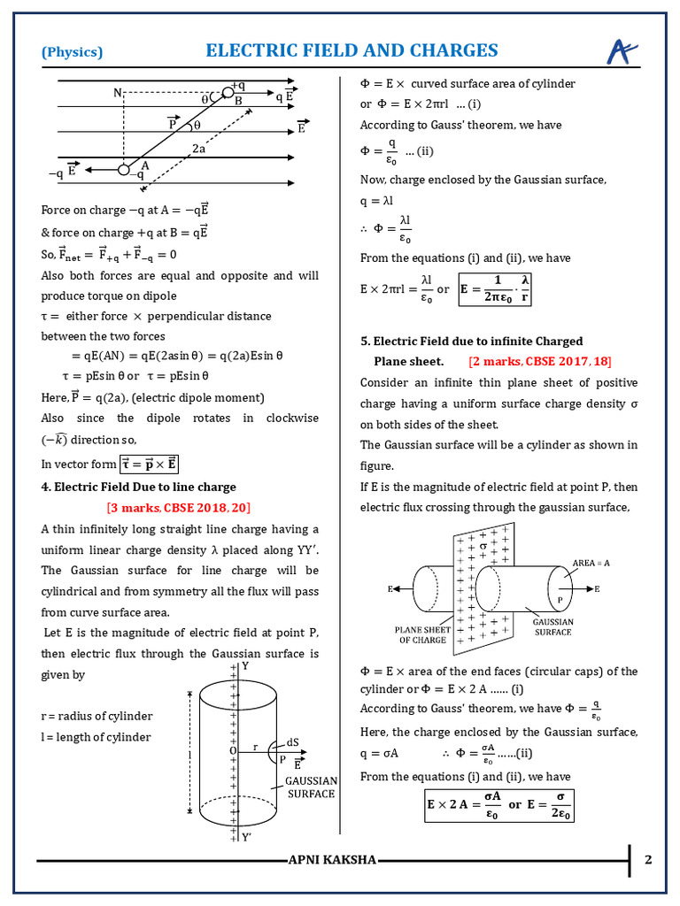 Electric Fields and Charges Explained | PDF | Sphere | Physical Phenomena