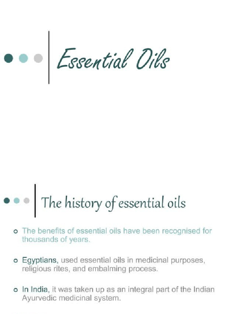 Chemistry of Essential Oils Intro | PDF