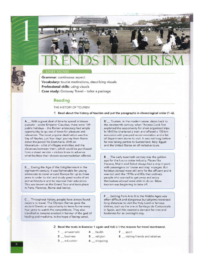 Evolution of Tourism Trends | PDF | Tourism | Linguistics