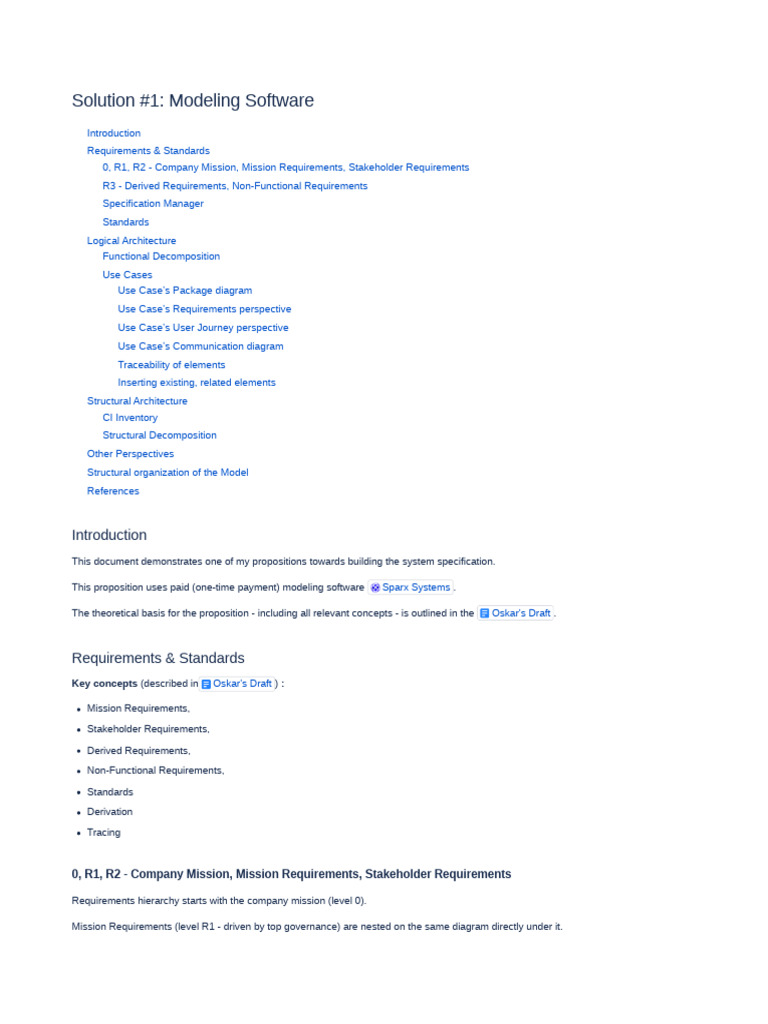 DEV Solution #1 - Modeling Software 060724 052806 | PDF | Communication ...