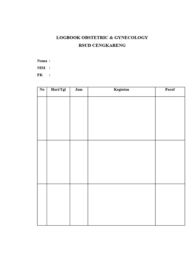 Logbook Obstetric | PDF