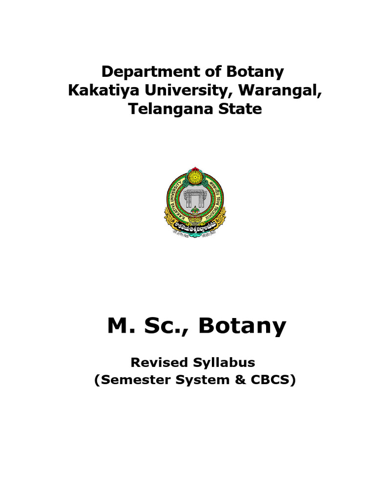 425 MSC Botany | PDF | Ecology | Chromatography