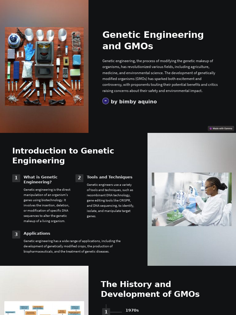 Genetic Engineering and GMOs | PDF | Genetic Engineering | Genetically ...