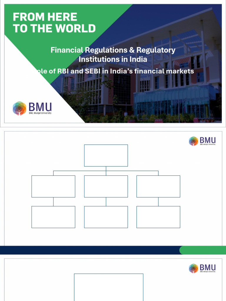 India's Financial Regulatory Bodies | PDF | Reserve Bank Of India ...