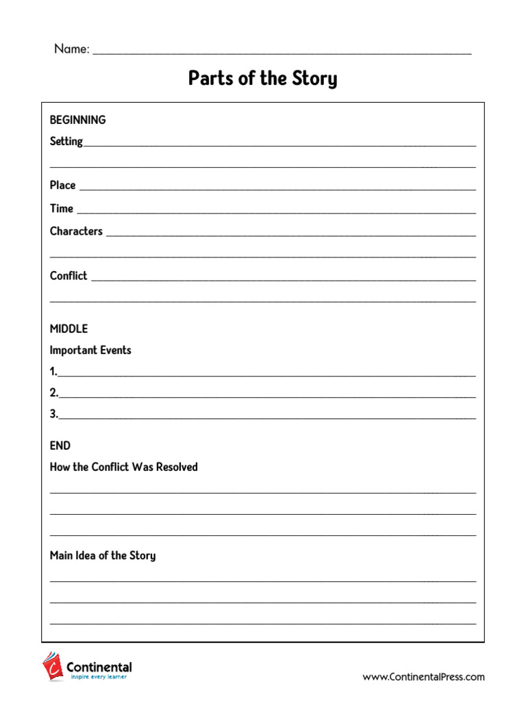Parts-of-Story Graphic Organizer | PDF