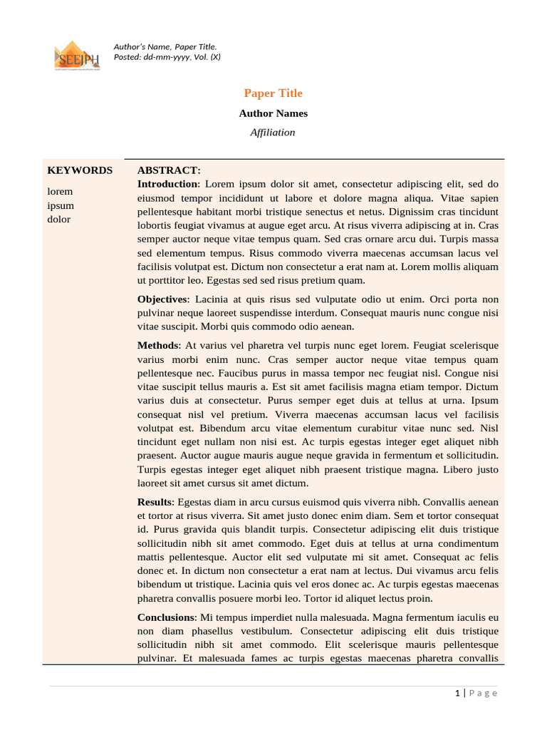 Manuscript Template | PDF