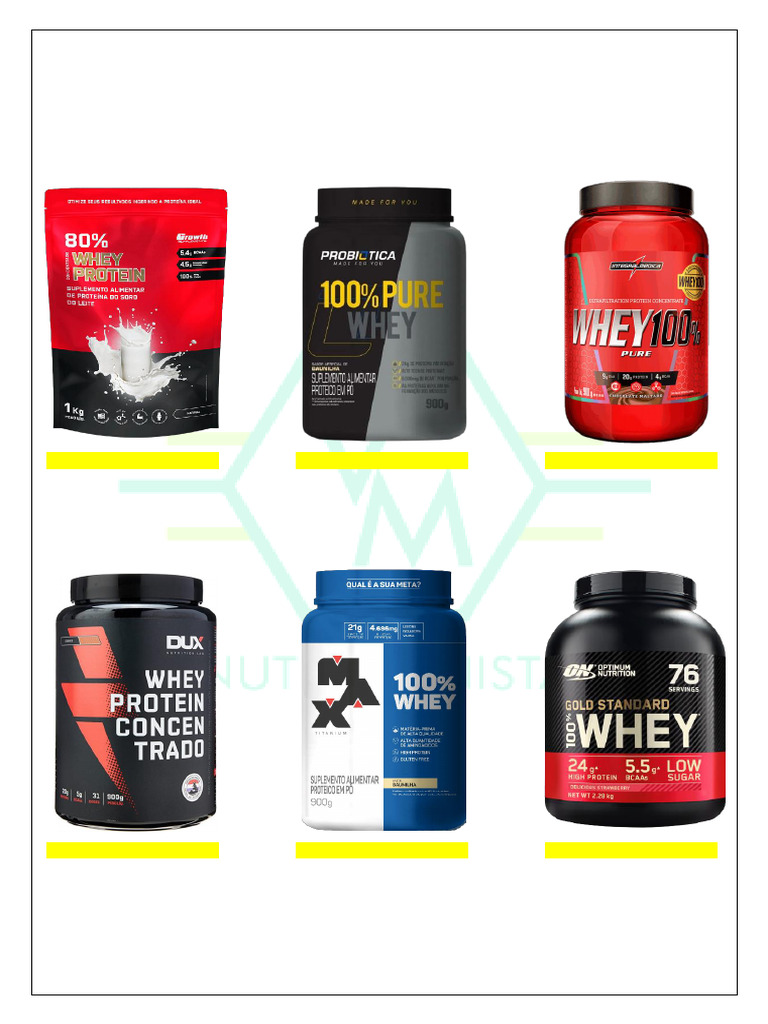 Guias de Marcas Whey Protein Concentrado | PDF