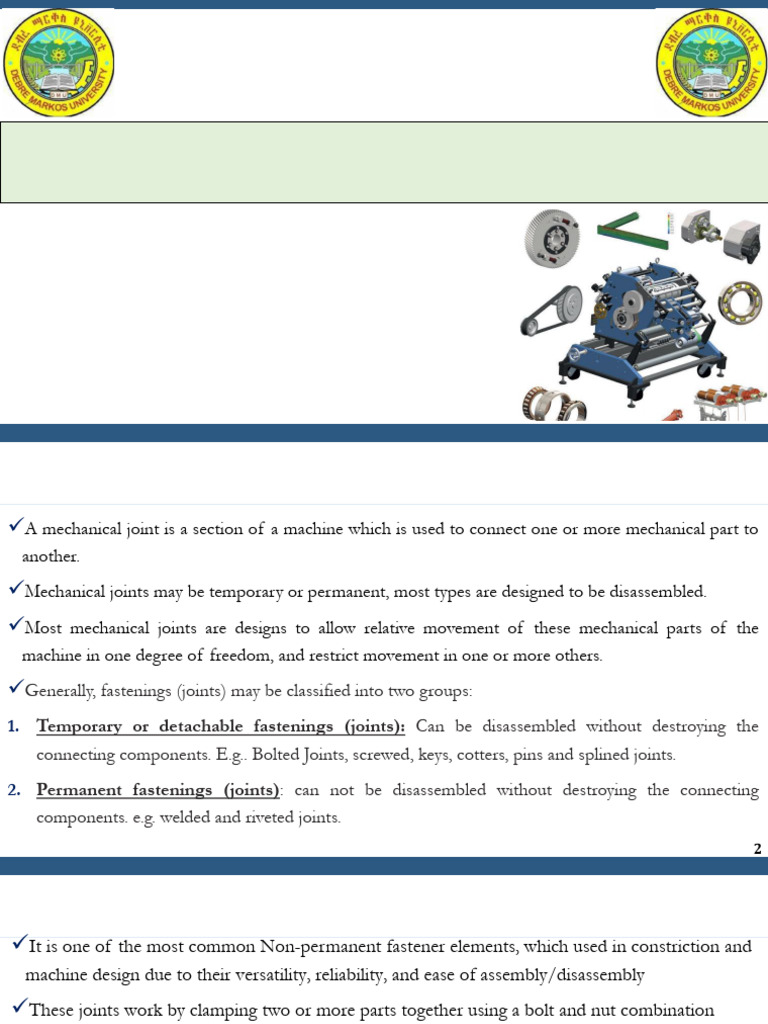 Chapter - 3 Design of Joints and Torque Transmitting Elements | PDF ...
