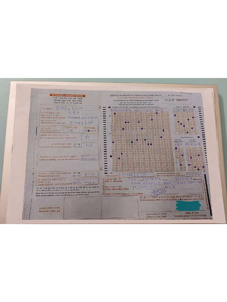Final Board 24-25 Grade X English Paper Presentation | PDF ...