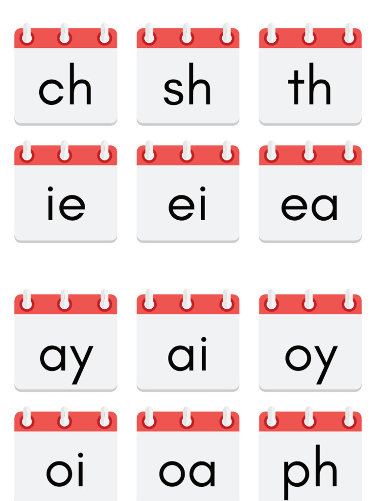 Digraph Flashcards - 20250218 - 150626 - 0000 | PDF