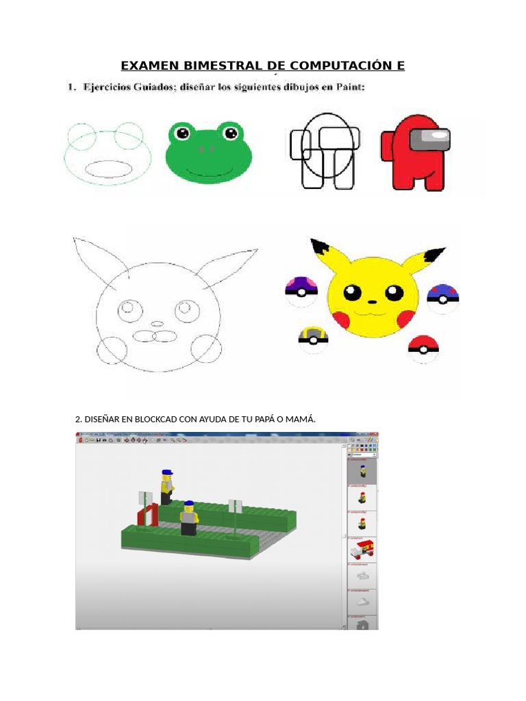 Examen Bimestral de Computación e Informática | PDF