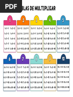 Colorful Cute Multiplication Table Math Poster | PDF