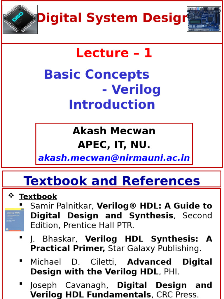 Verilog Session 1 | PDF | Integer (Computer Science) | Parameter (Computer Programming)