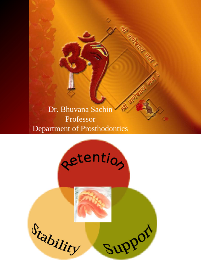 Retention Stability Support-27.12.2024 | PDF | Dentures | Tongue