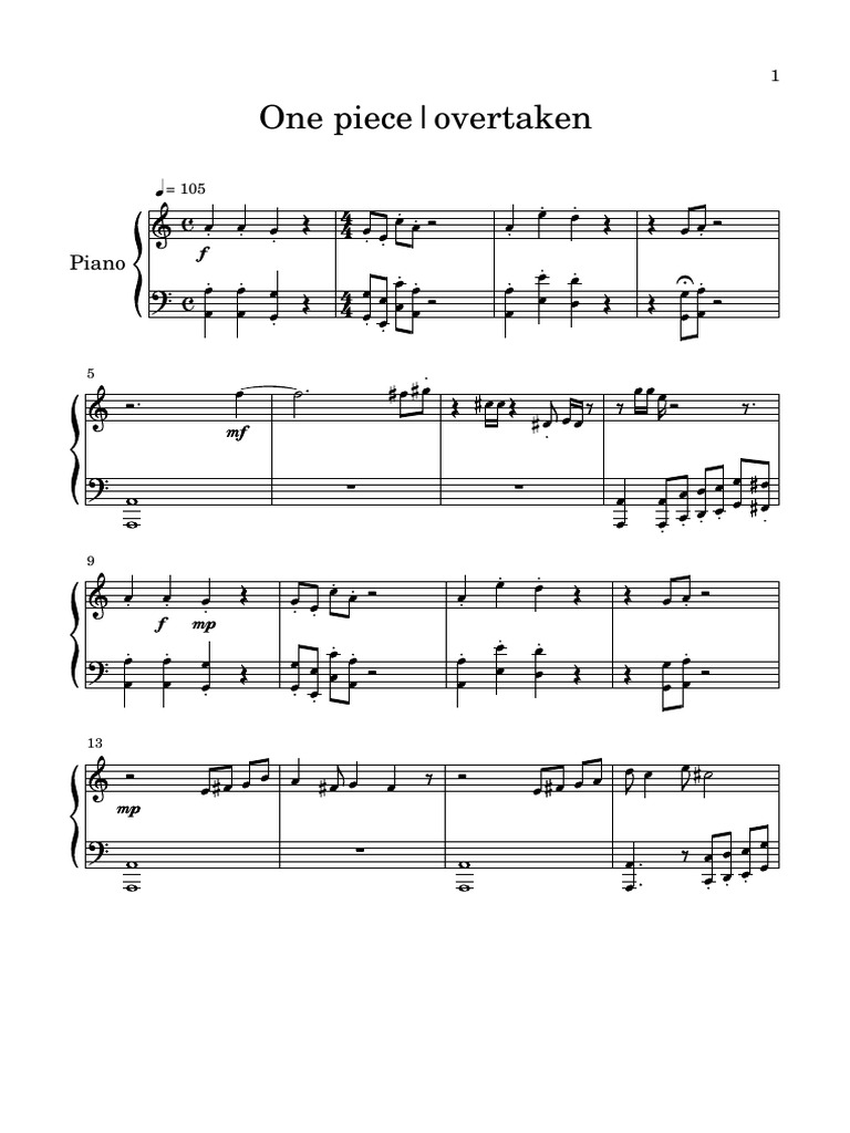 One Piece Overtaken | PDF