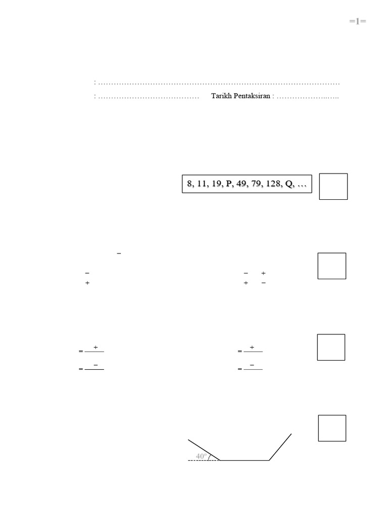 Ulangkaji Math t2 | PDF