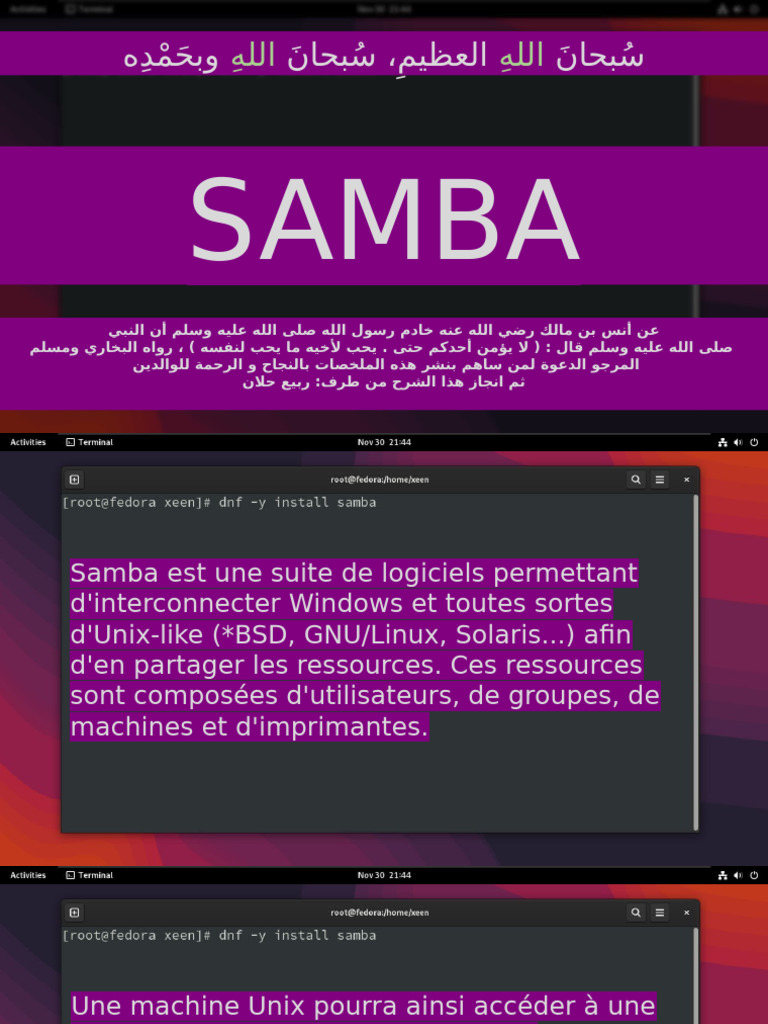 9 - Installation Et Configuration Basic Du Serveur SAMBA Sous Systeme LINUX | PDF | Serveur ...