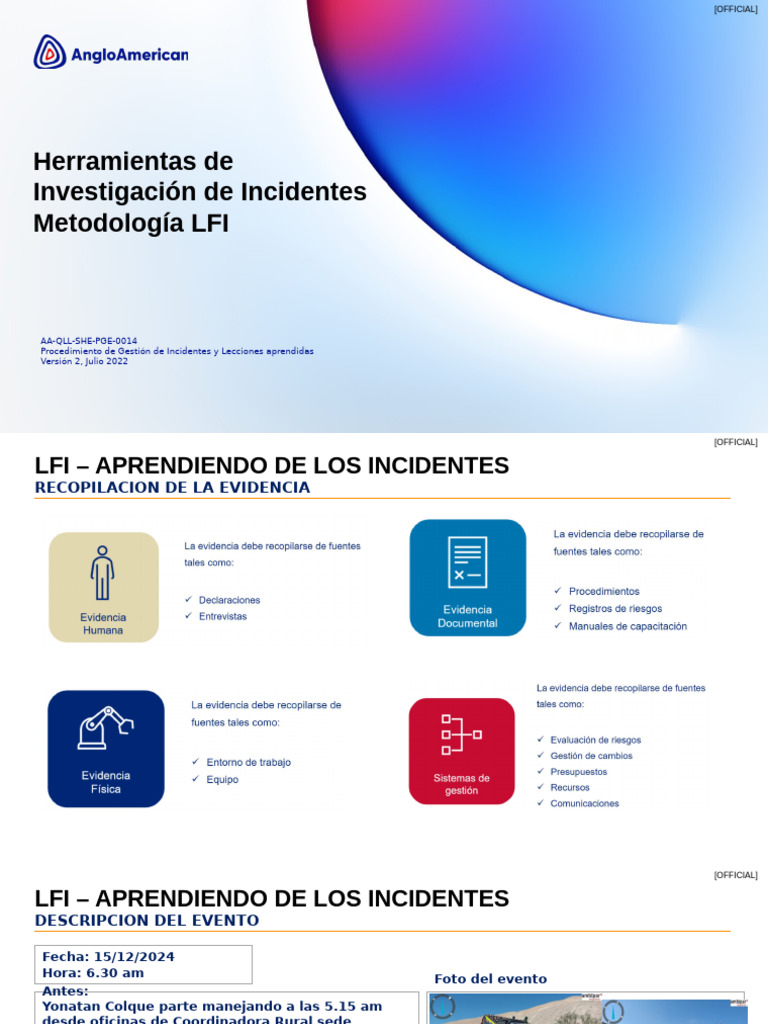 Herramientas de Investigación de Incidentes Metodología LFI | PDF ...