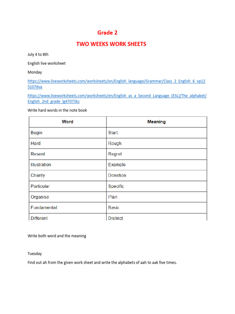 Grade 2 Pdf