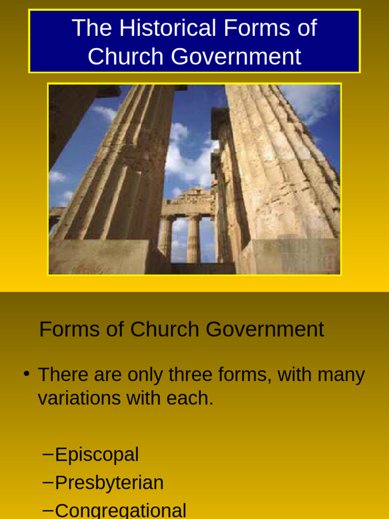 The Historical Forms of Church Government | PDF | Presbyterianism ...