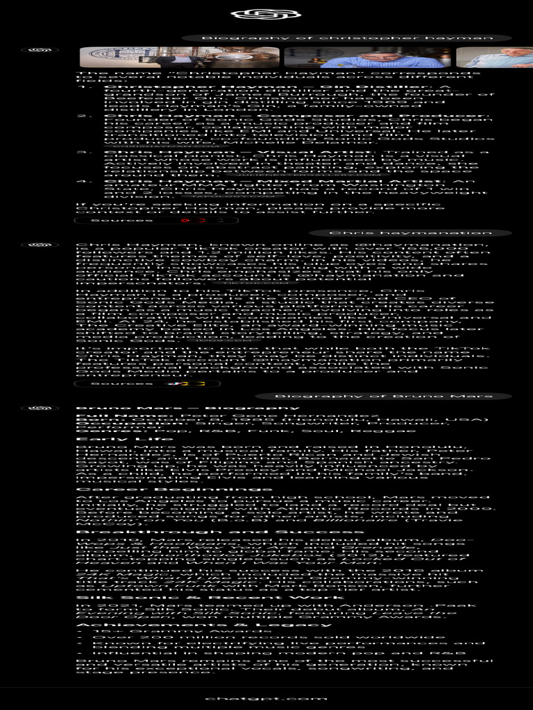 Christopher Hayman Overview | PDF