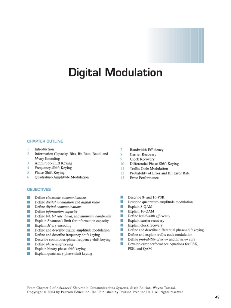 Digital Modulation | PDF