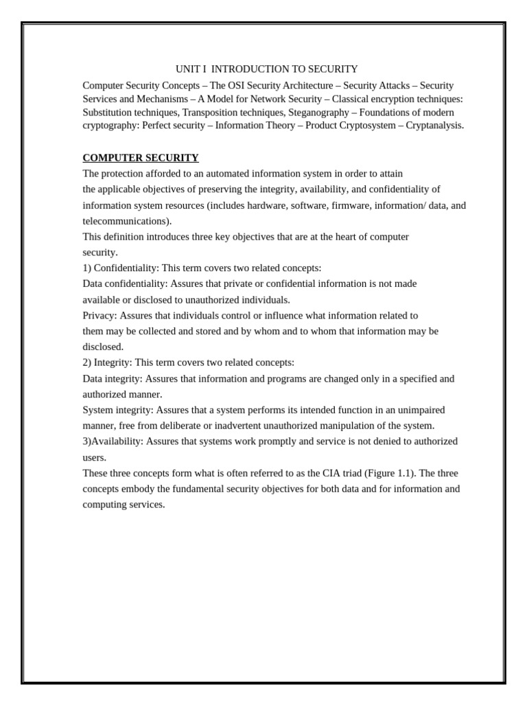 UNIT -1 TO 5 CCS | PDF | Prime Number | Cryptography