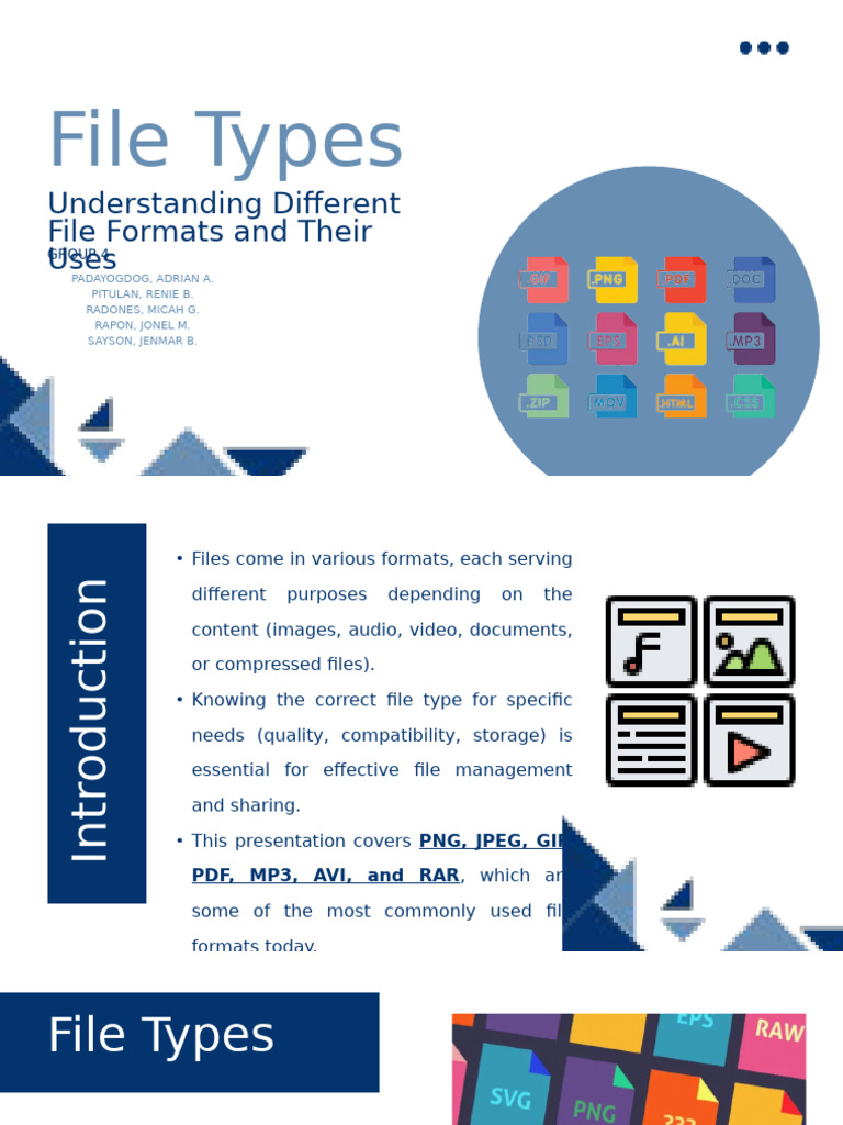 File-Types 20241217 174902 0000 | PDF | Data Compression | Multimedia
