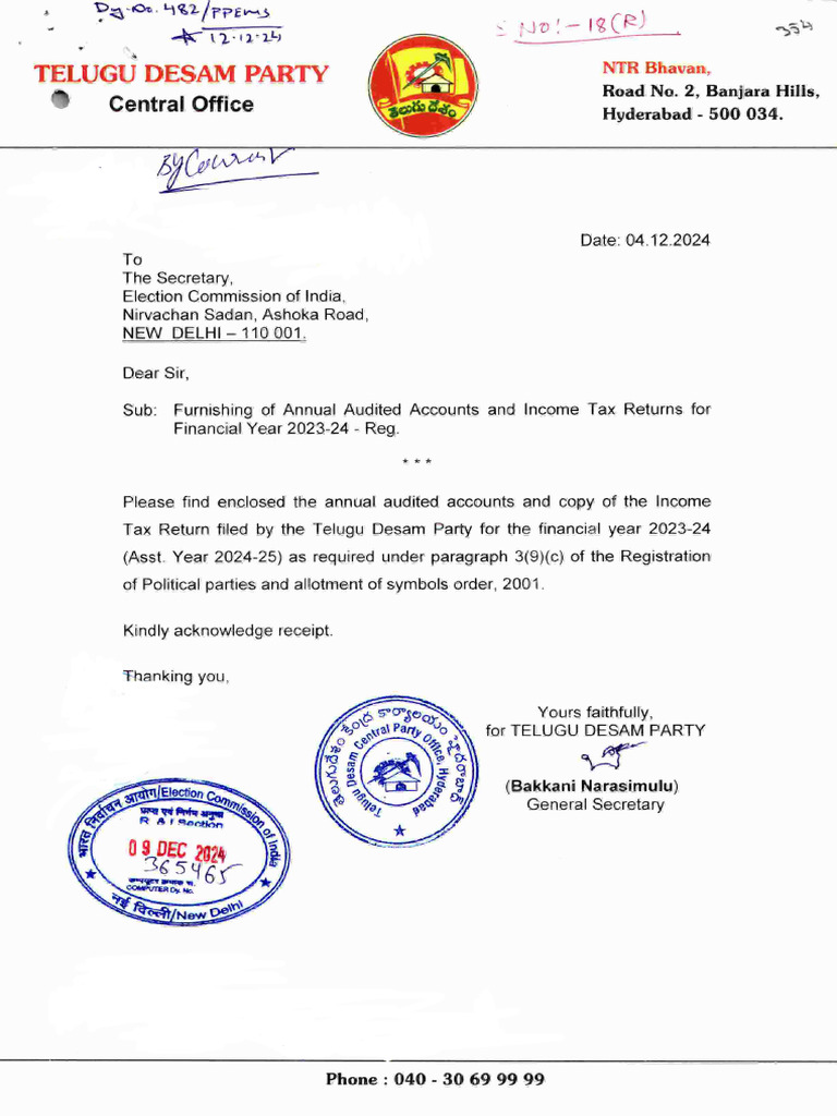 TDP Party Annual Audit Report | PDF